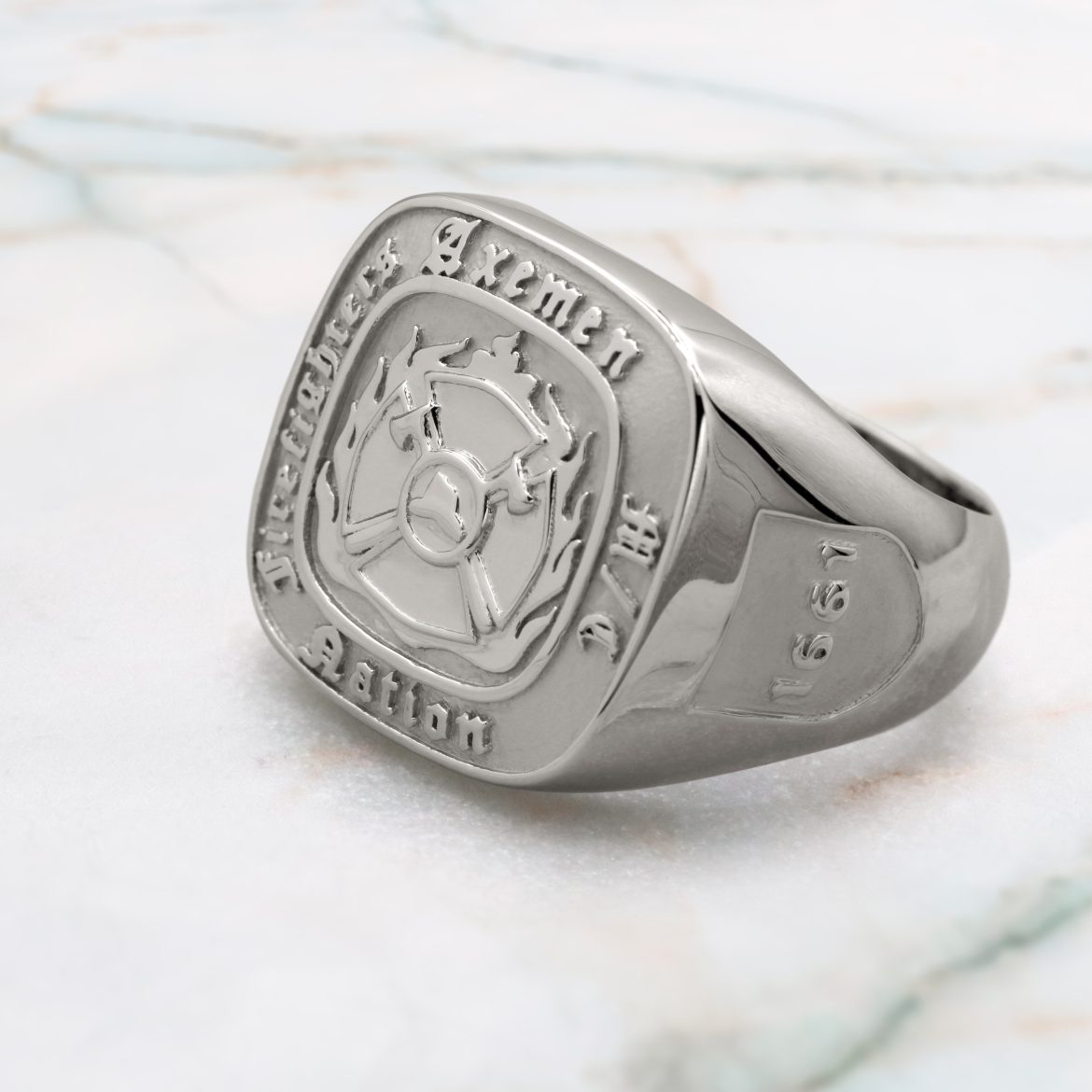 Firefighter Motorcycle Club Ring » JewelryThis - Custom Jewelry