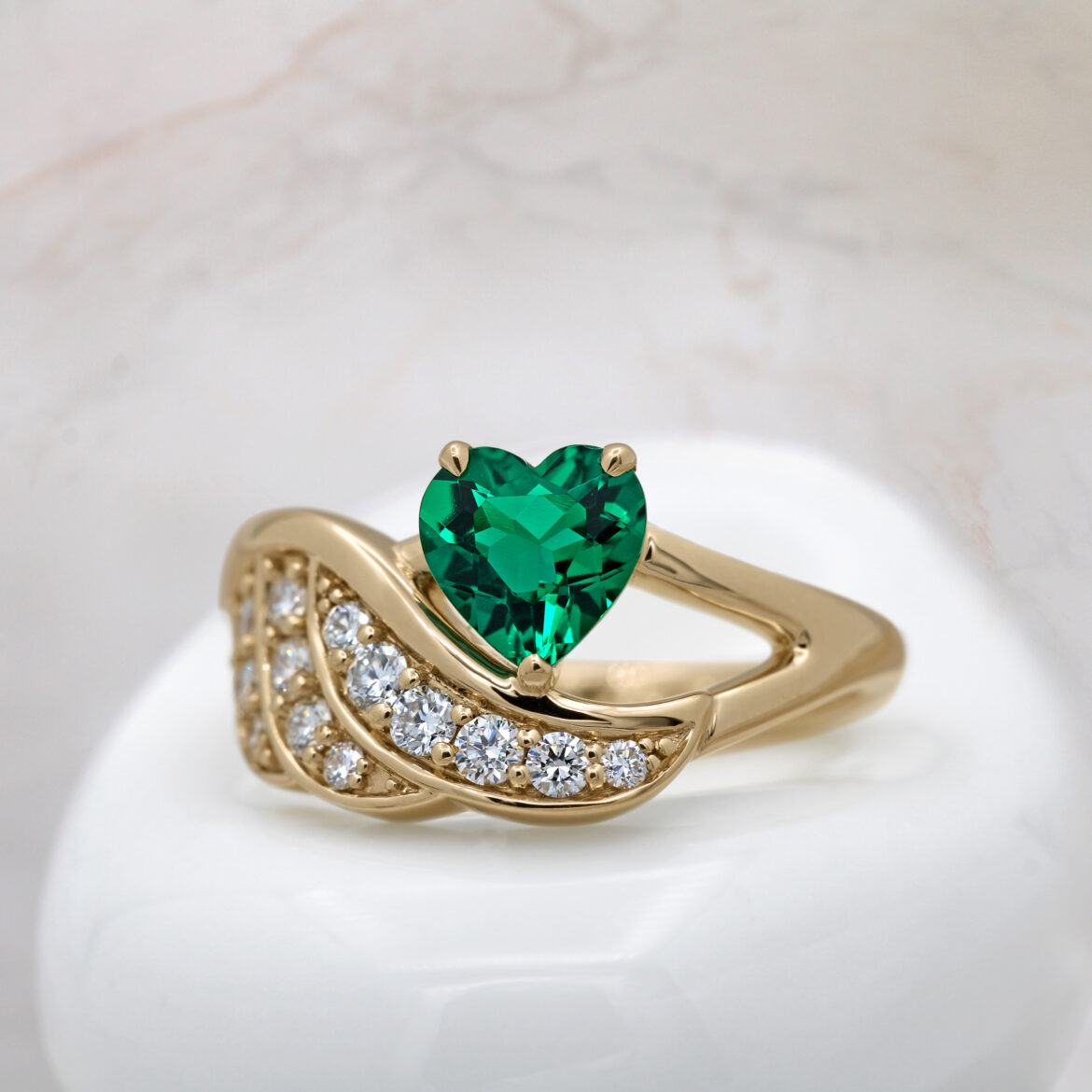 Emerald Wing Ring » JewelryThis - Custom Jewelry