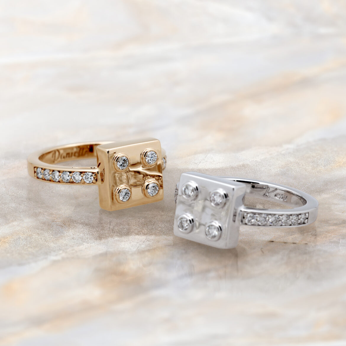 Building Block Engagement Rings » JewelryThis - Custom Jewelry