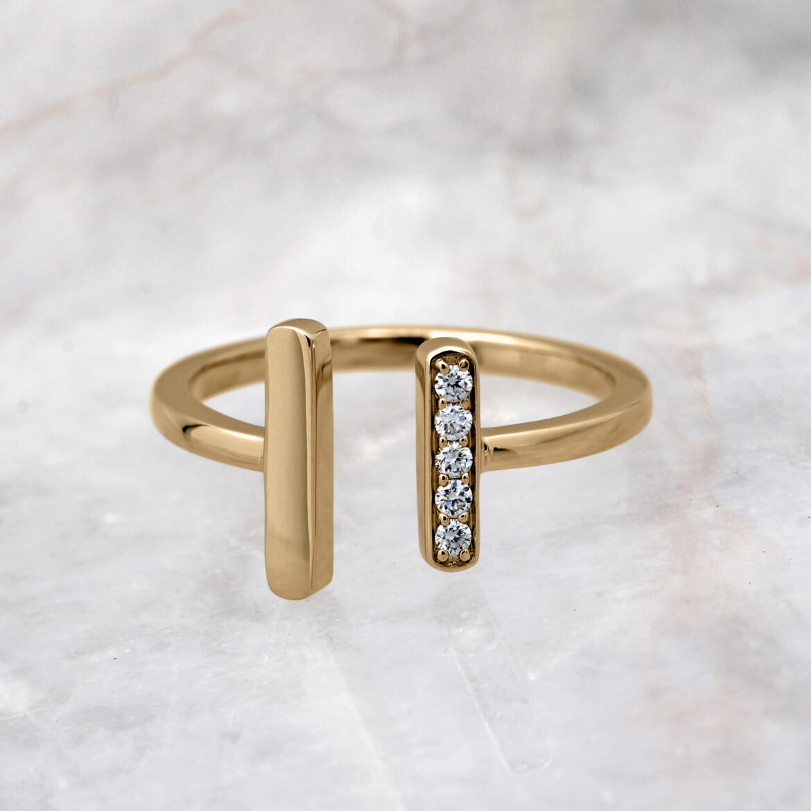 Double Line Ring » JewelryThis - Custom Jewelry