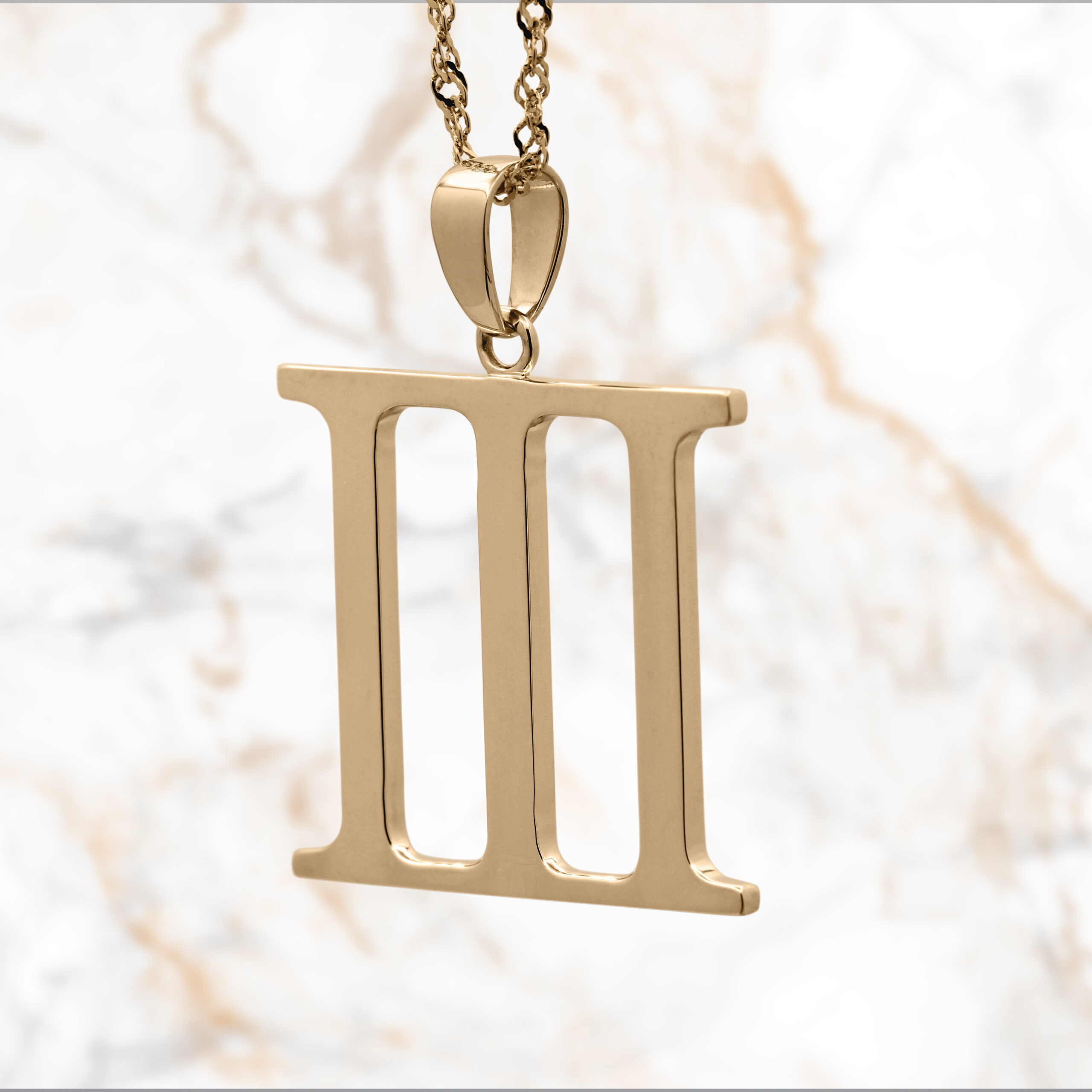 Roman Numeral 3 Pendant » Custom Jewelry by Jewelrythis