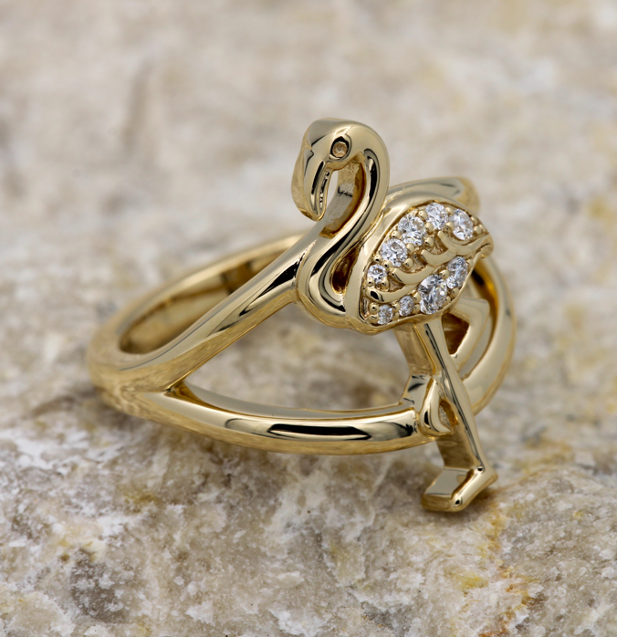 Flamingo Diamond Ring » Custom Jewelry by Jewelrythis