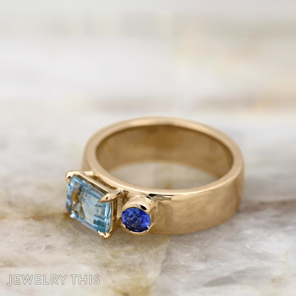 Blue Birthstone Ring » JewelryThis - Custom Jewelry