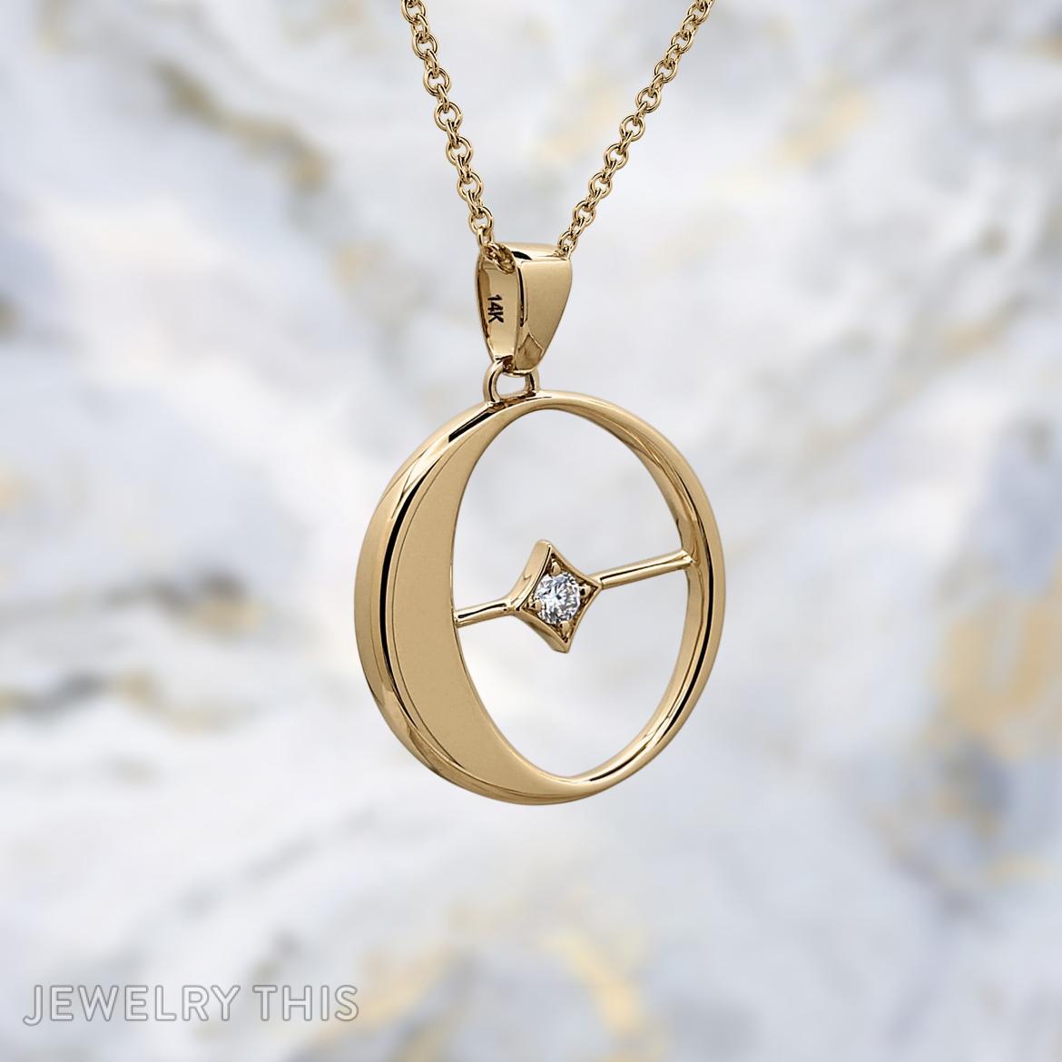 Luna Moon Phase Pendant » JewelryThis - Custom Jewelry