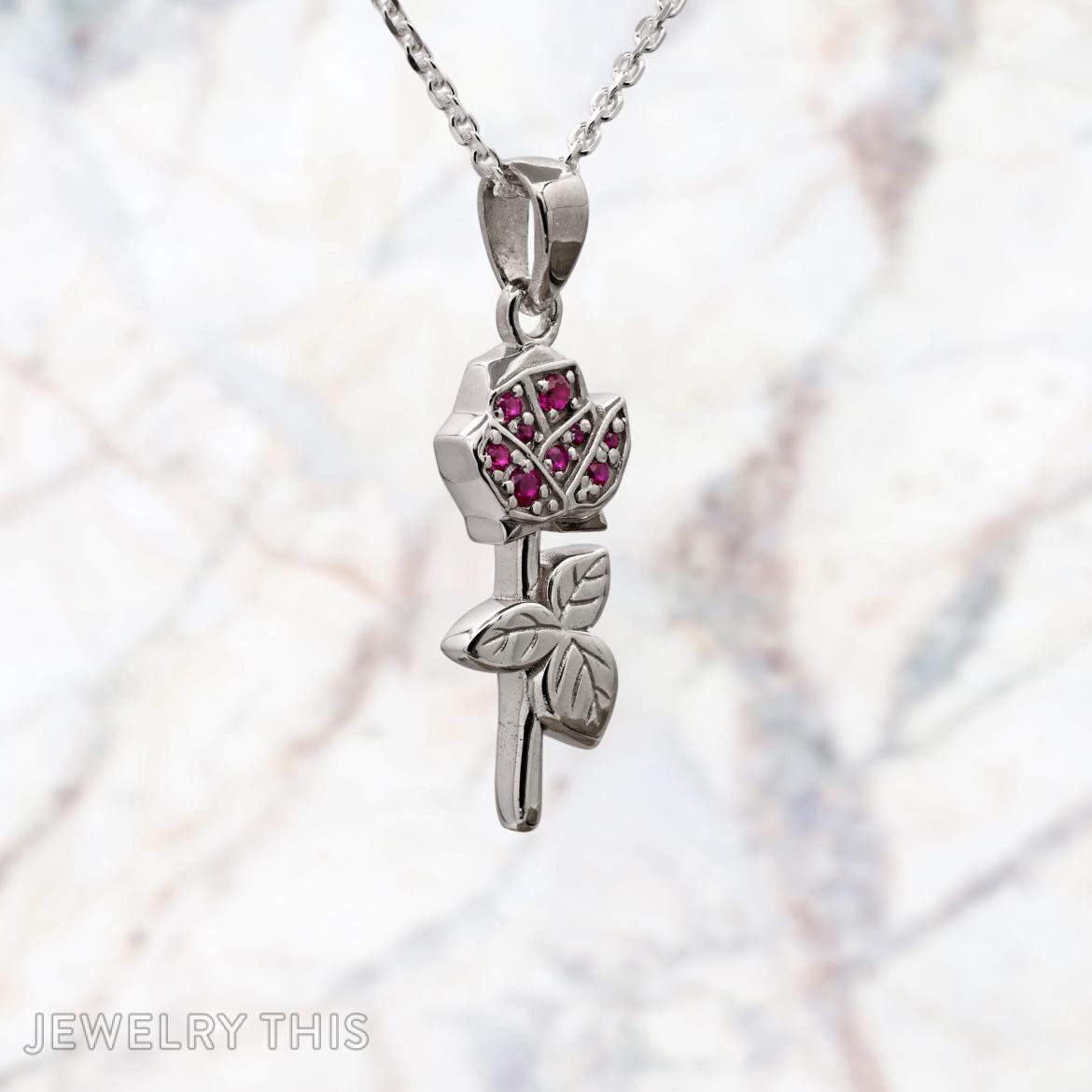 Forever Rose Pendant » JewelryThis - Custom Jewelry
