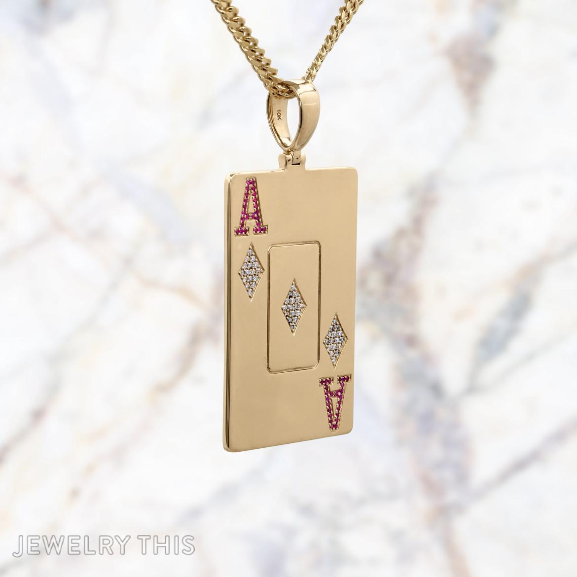 Ace Playing Card Pendant » JewelryThis - Custom Jewelry