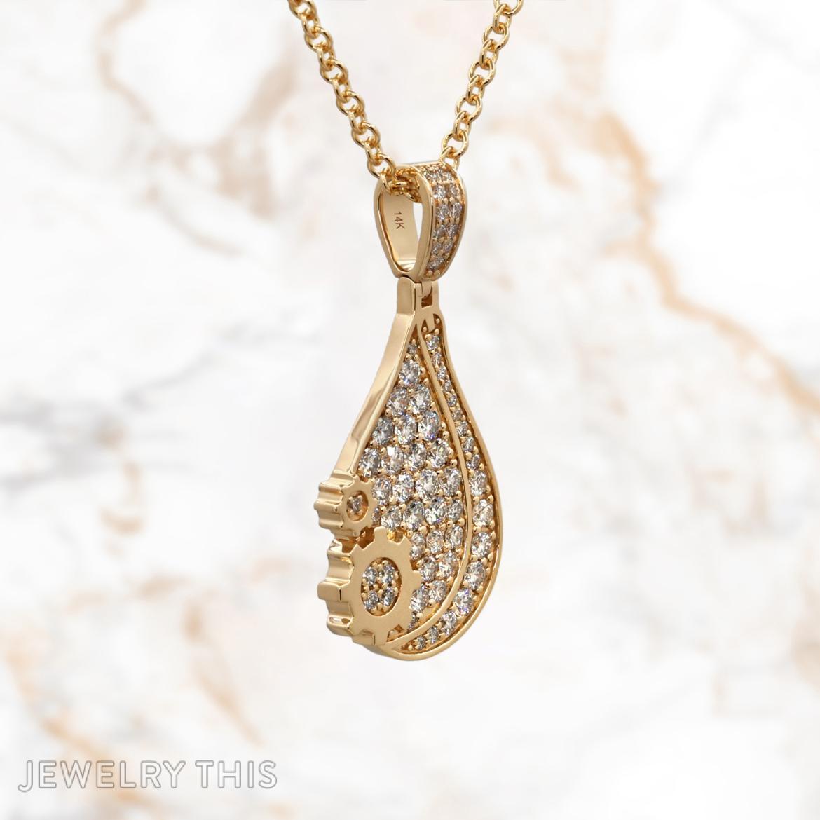 Logo Diamond Pendant » JewelryThis - Custom Jewelry