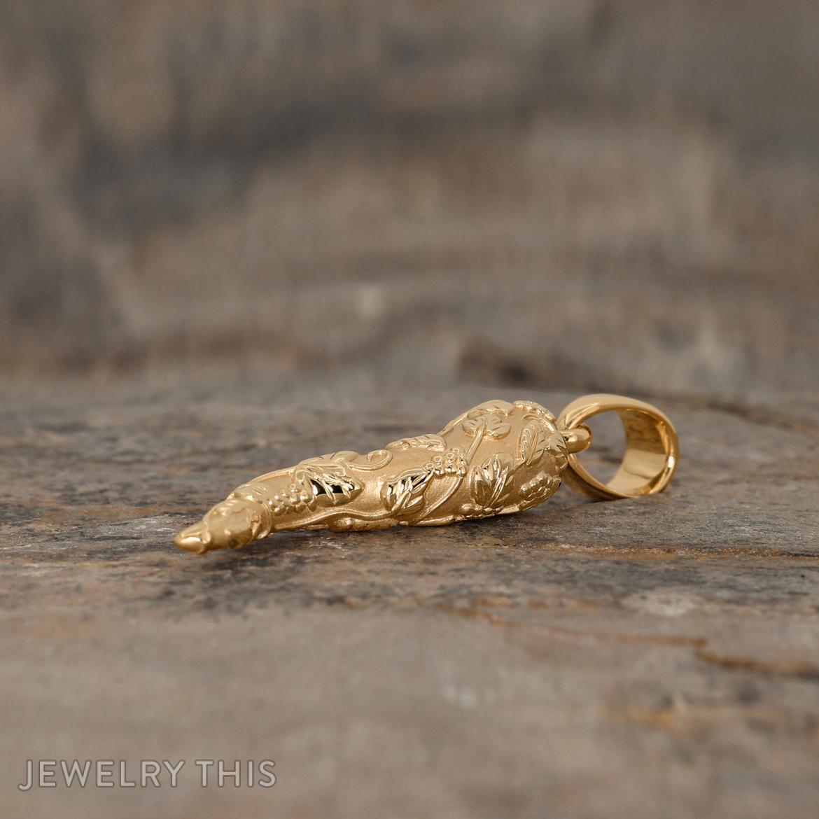 Custom Patterned Italian Horn » JewelryThis - Custom Jewelry