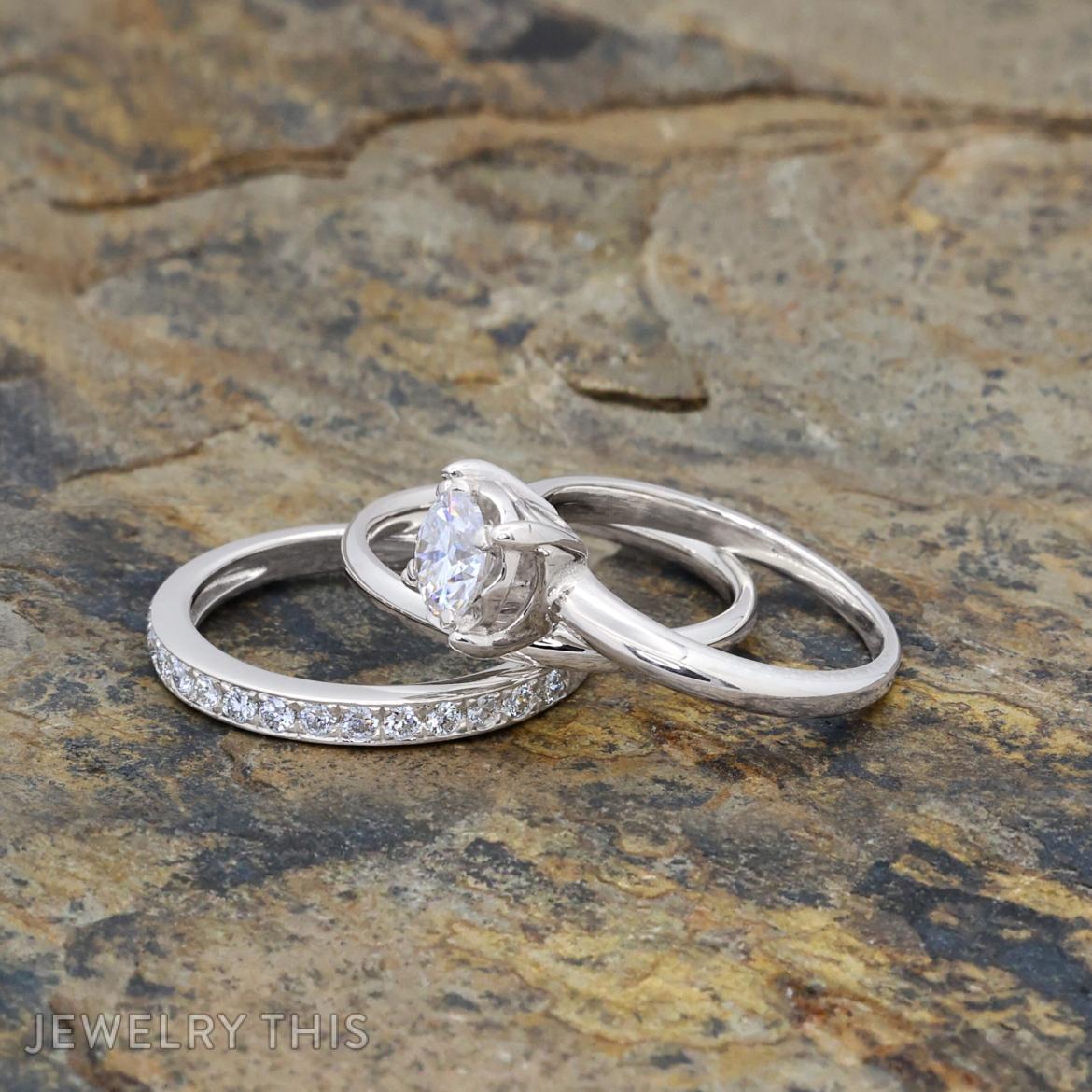 Classic Engagement Ring Set » JewelryThis - Custom Jewelry